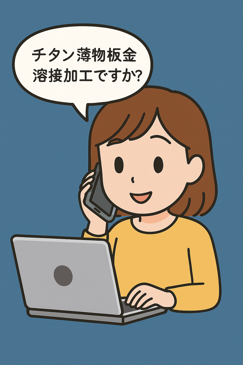 cocoa-chan-phone-inquiry-illustration | 上村製作所